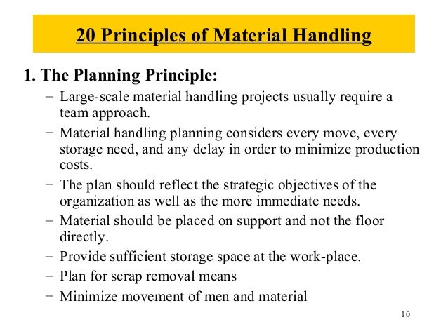 Material handling leturer