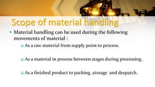 Material handlings | PPT