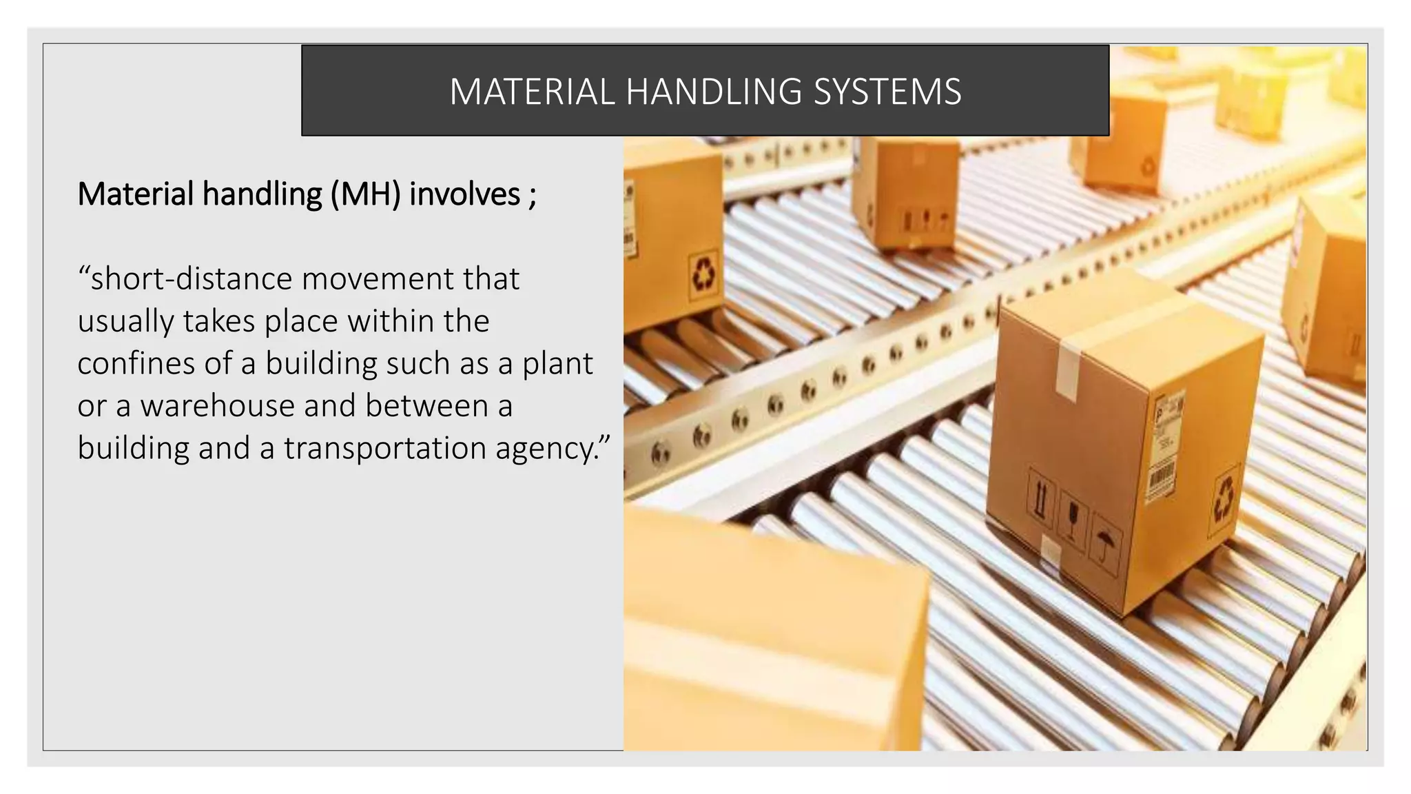 Material handling systems | PPTX