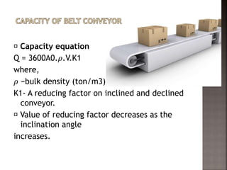 Material handling systems using belt and chain drive | PPT