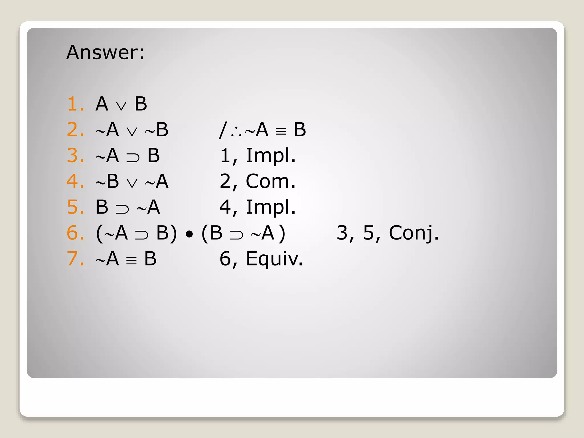 Material implication | PPT | Free Download