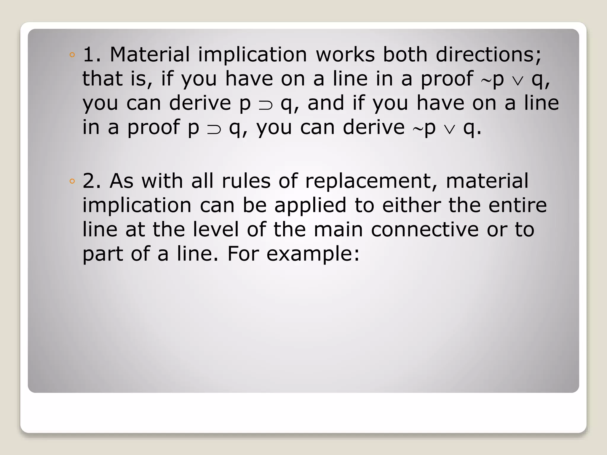 Material implication | PPT