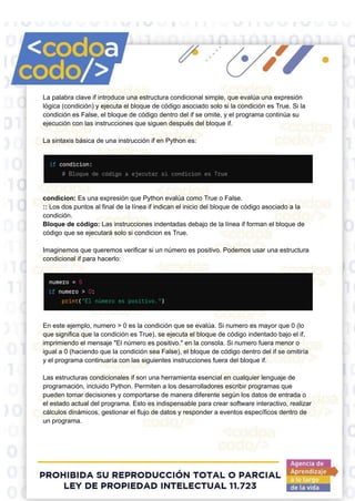 Estructuras de control en Python - Imprimible | PDF | Programming ...