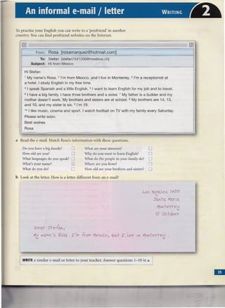 MATERIAL DE INGLÉS | PDF | Family and Relationships