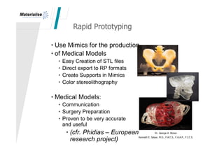 Innovative Technologies of 3D-Modelling in Medicine | PPT