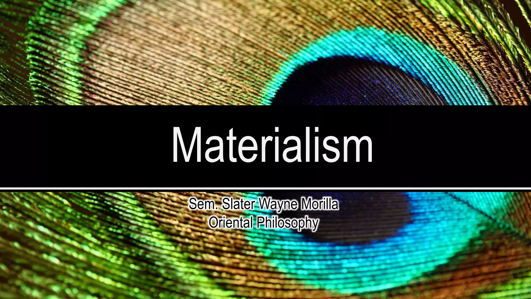 Materialism | PPTX