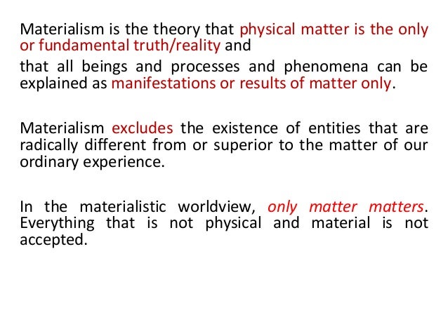 Materialism 2