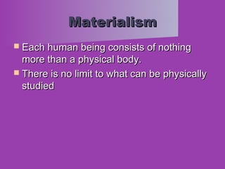 Materialism and dualism | PPT
