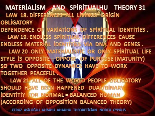 Materi̇ali̇sm and spi̇ri̇tualhu theory 31 d | PPT