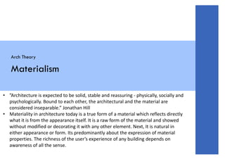 Materialism & Immaterialism | PDF | Interior Decorating | Home & Garden