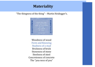 Materialism & Immaterialism | PDF | Interior Decorating | Home & Garden