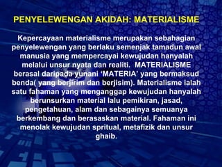 Materialisme | PPT