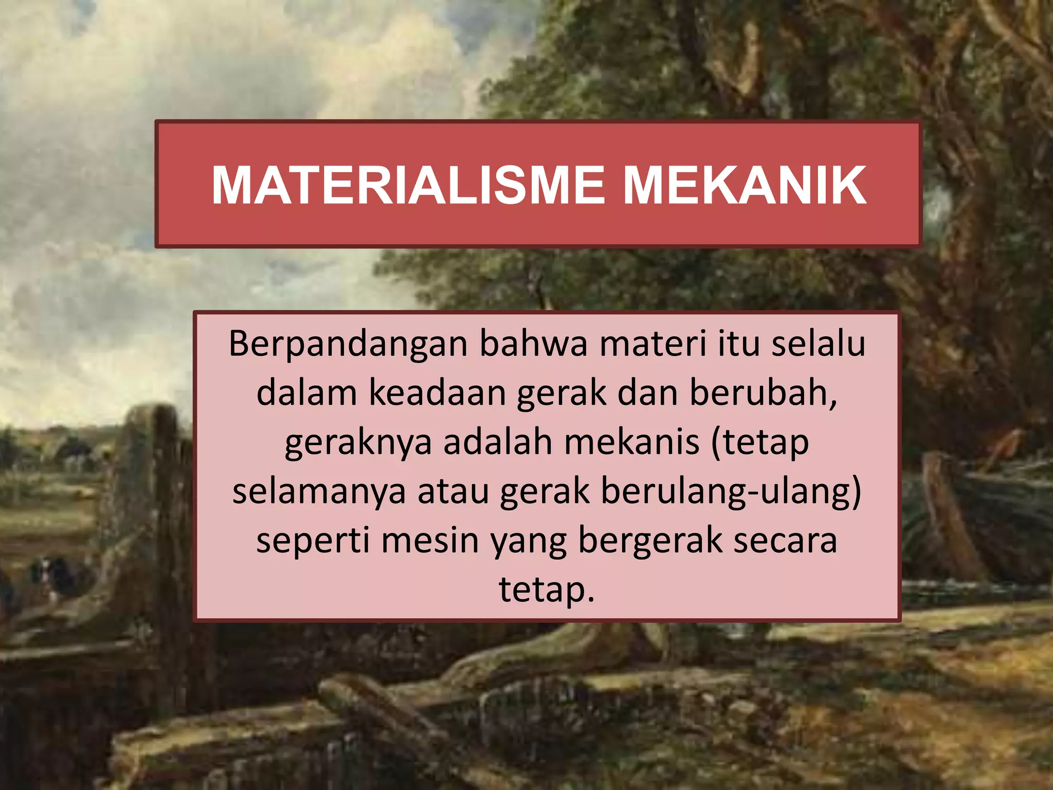 Materialisme | PPTX