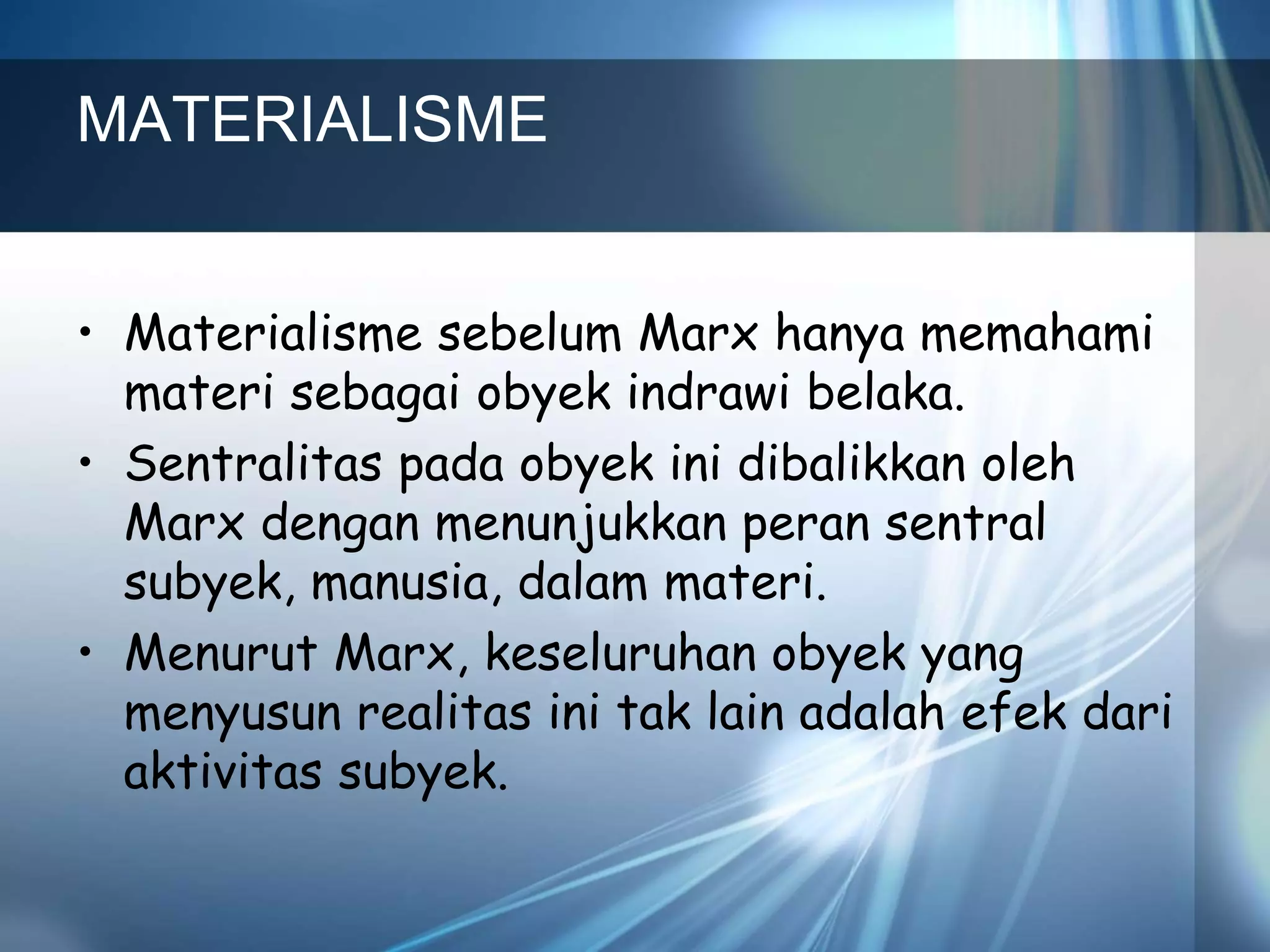 Materialisme historis | PPTX