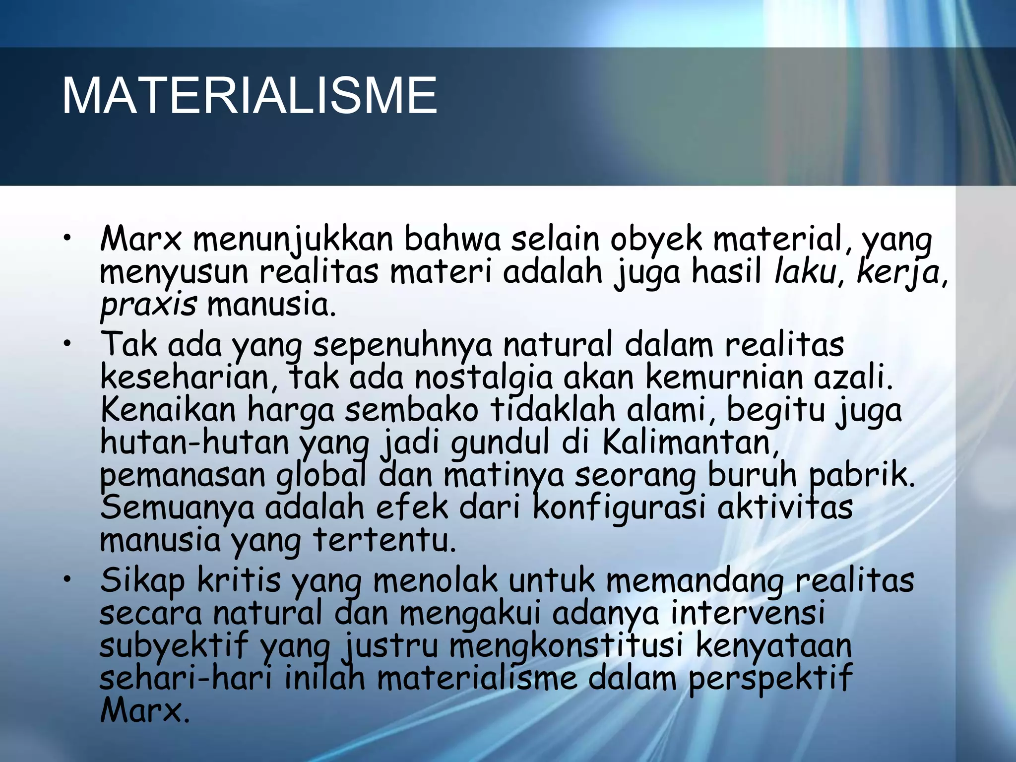 Materialisme historis | PPTX