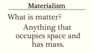 Materialism | PPTX