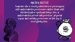 Emergence of materialism and materialism in the Eyes of Islam | PPT