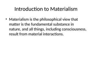 Meaning of Materialism_Presentation.pptx