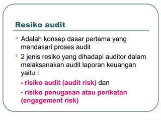 pengertian materialitas dan resiko audit | PPT
