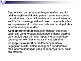 Materialitas Dan Risiko Audit 2 | PDF