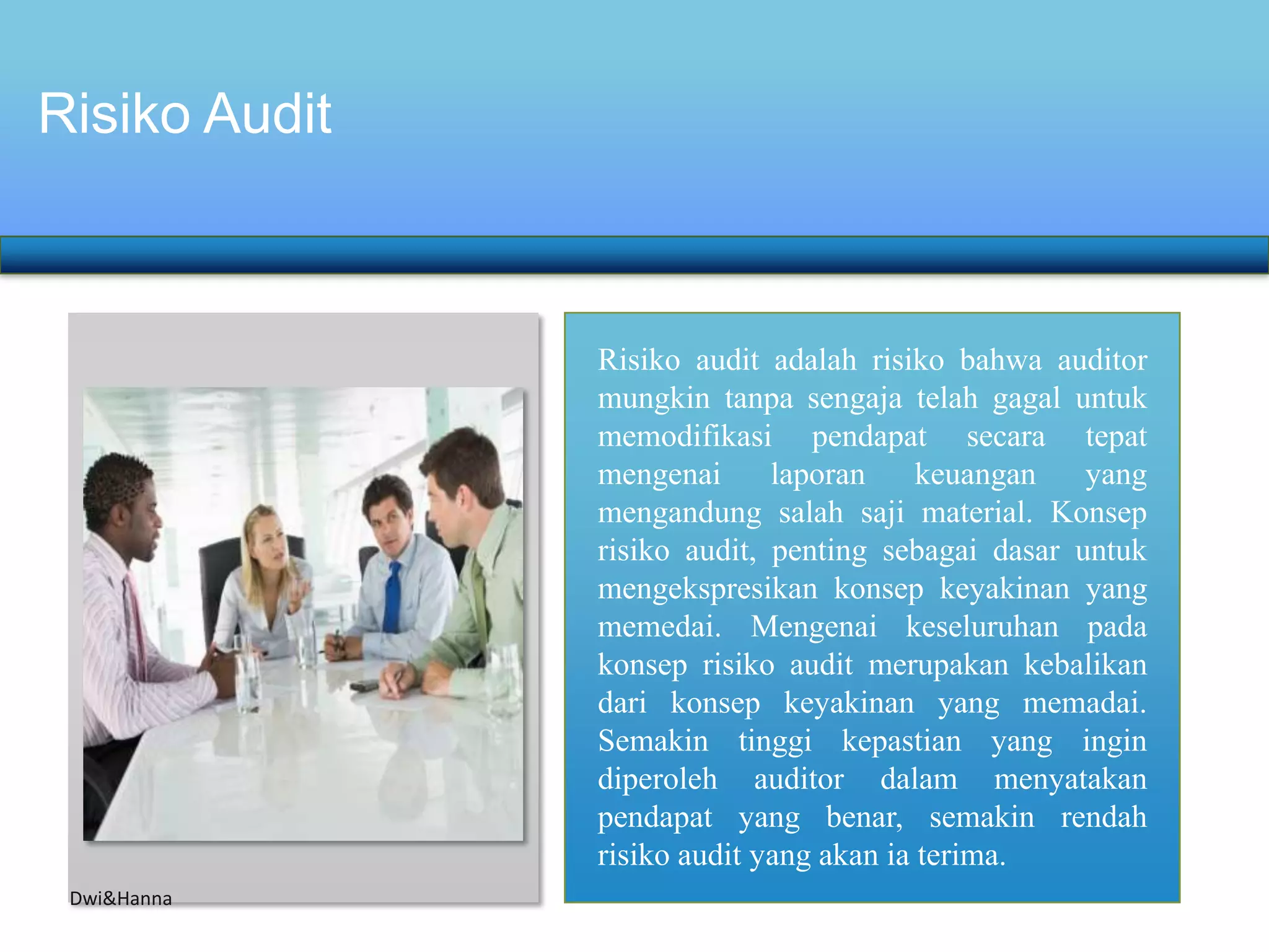 Materialitas, Risiko, dan Strategi Audit Pendahuluan | PPTX