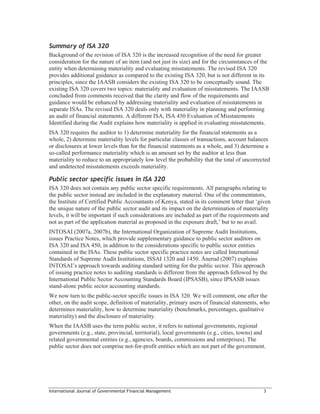 Materiality in government auditing | PDF