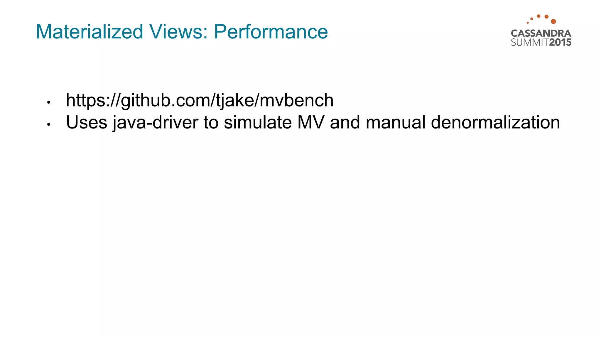 Cassandra Materialized Views | PDF