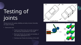 Design considerations, defects analysis and testing of joints | PPTX