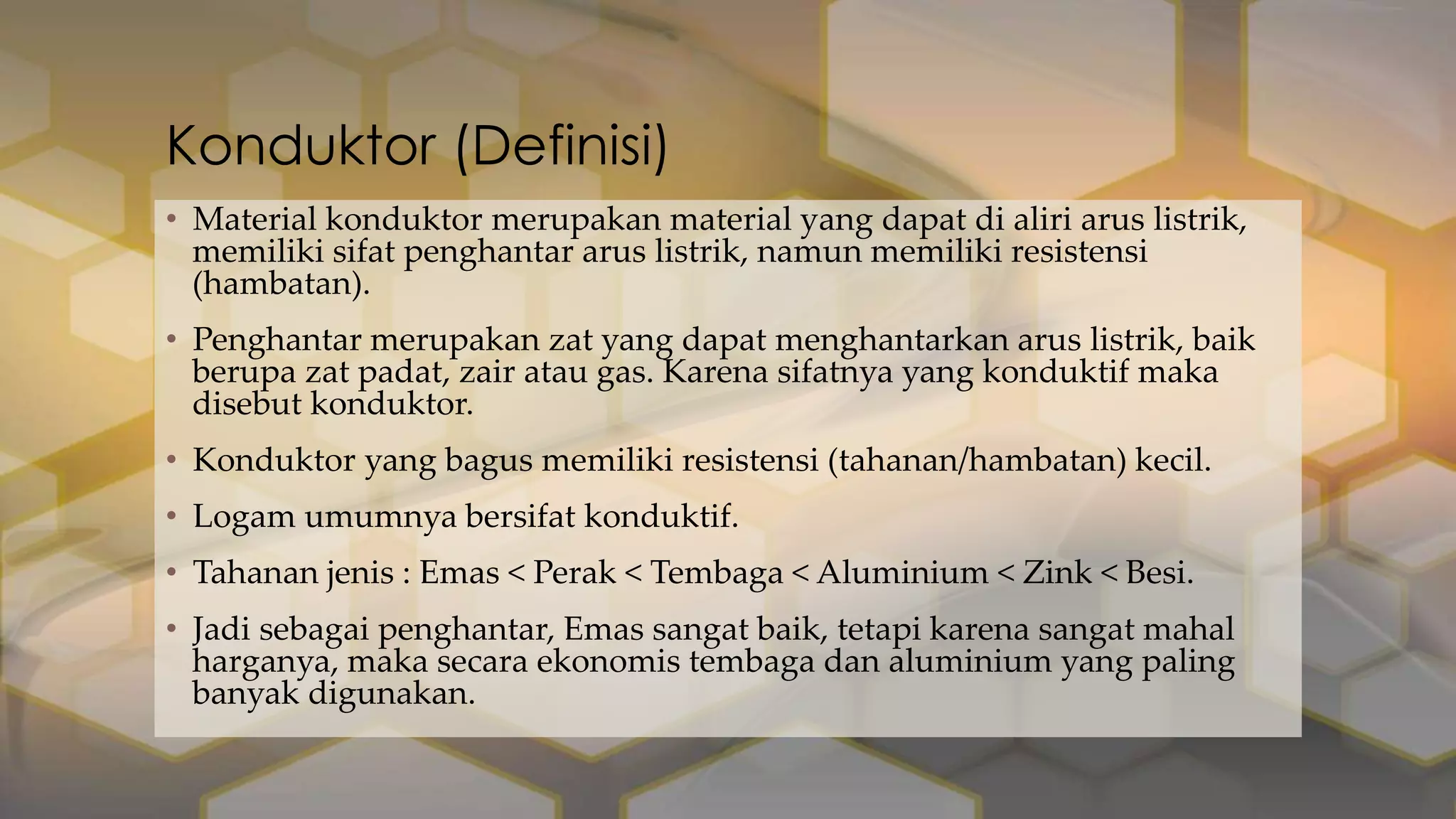 Material konduktor (asti, armadhani, fuad) | PPT