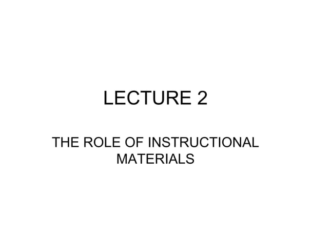 Lecture 2 Materials Development and Adaptation | PPT