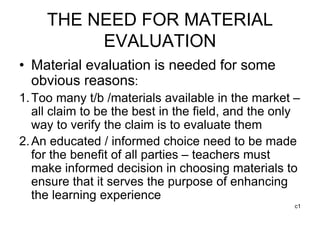 Lecture 3 Materials Development and Adaptation | PPT