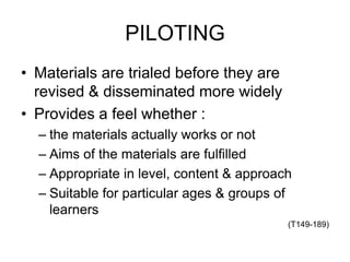 Lecture 4 Materials Development and Adaptation | PPTX