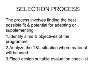 Lecture 4 Materials Development and Adaptation | PPTX