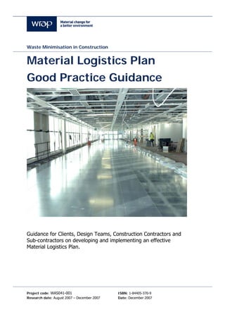 Material logistic plan | PDF