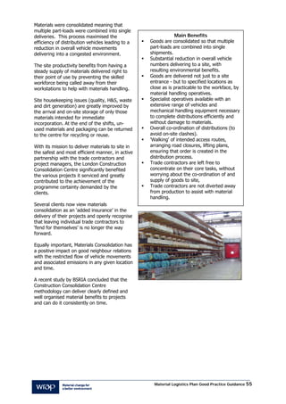 Material logistic plan | PDF