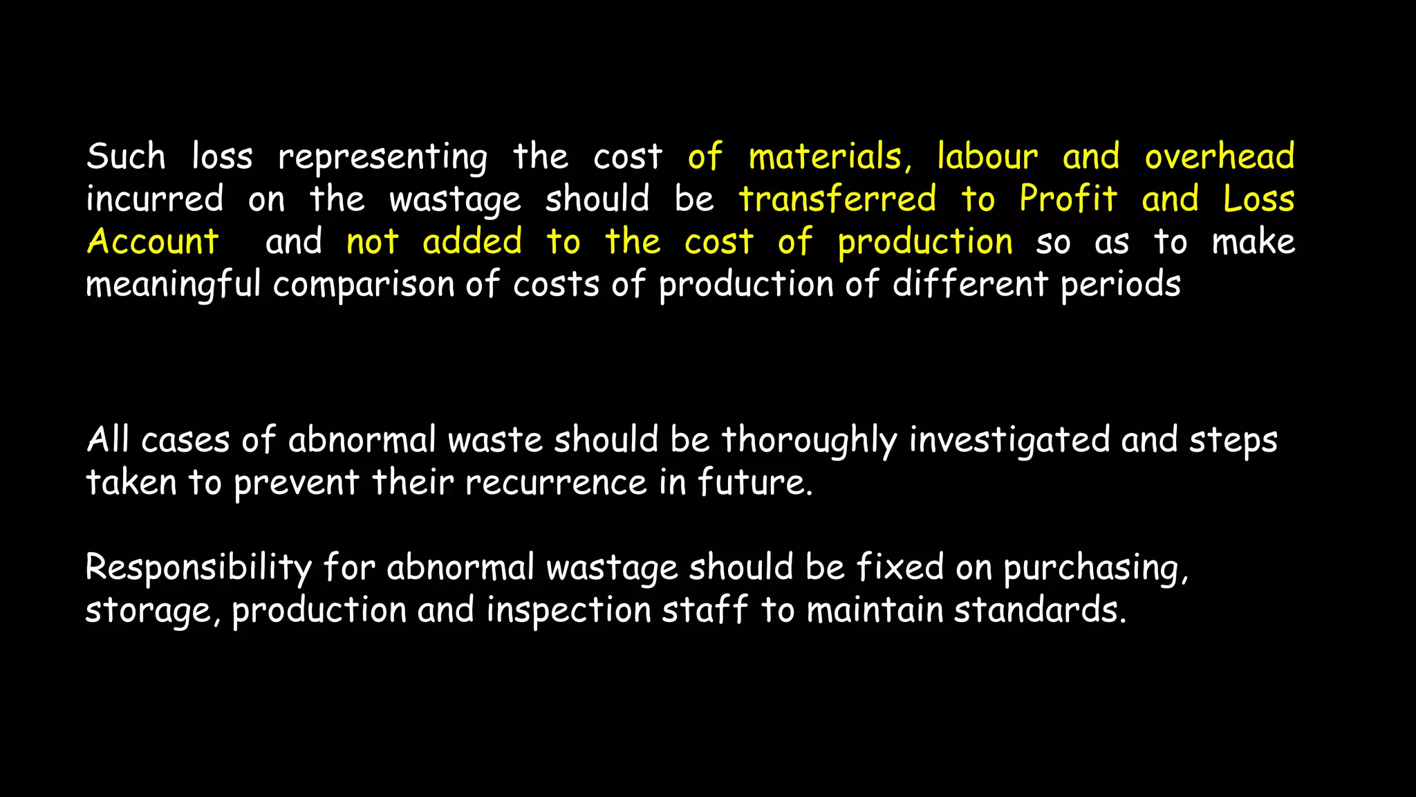 Material losses waste | PPTX