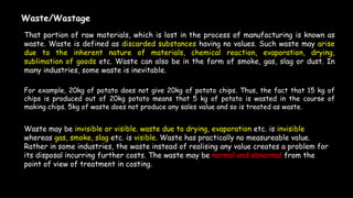 Material losses waste | PPTX