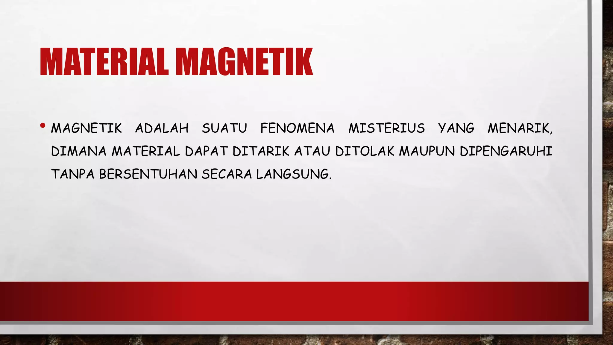 Material magnetik | PPTX