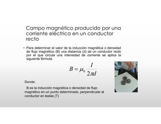 Material magnetismo.pdf material del electromagnetismo con fórmulas | PDF