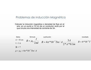Material magnetismo.pdf material del electromagnetismo con fórmulas | PDF
