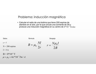 Material magnetismo.pdf material del electromagnetismo con fórmulas | PDF