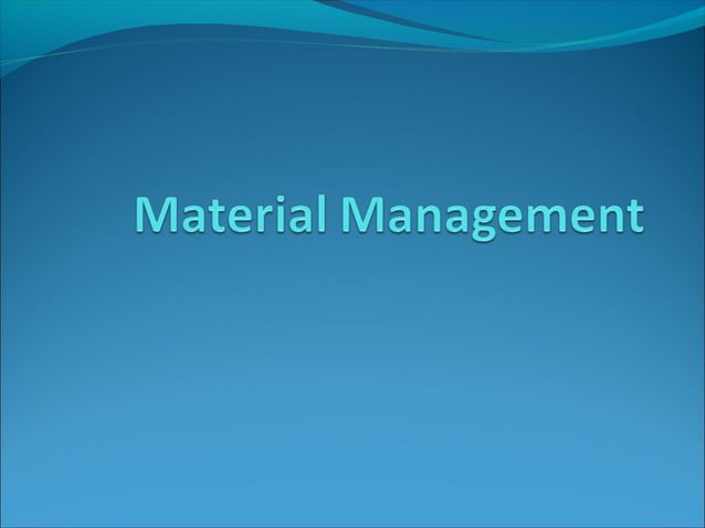 Material management | PPT
