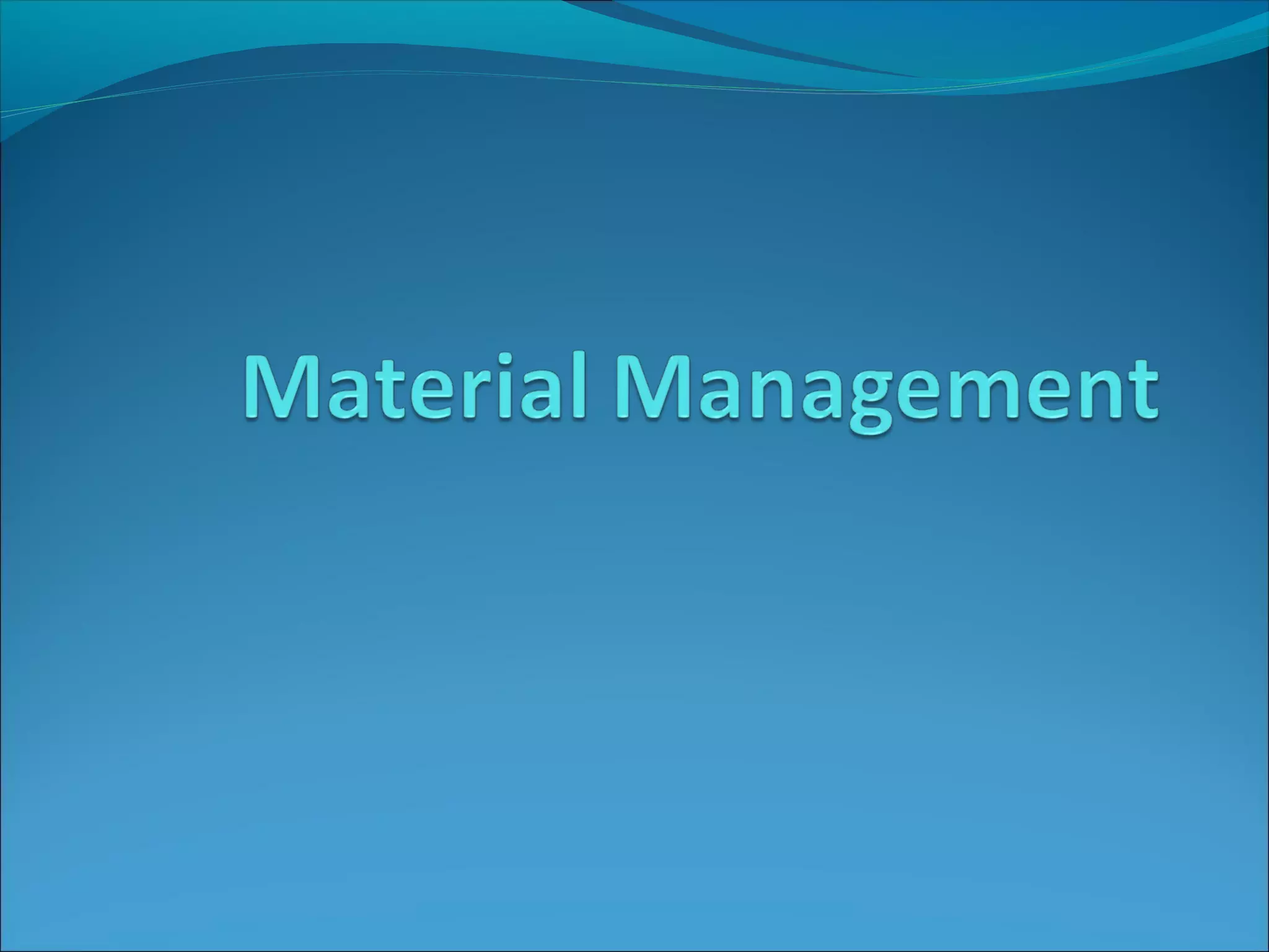 Material management | PPT
