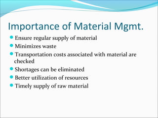 Material management | PPT