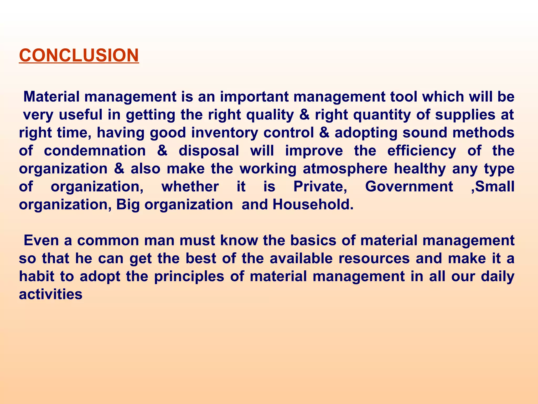 Material management | PPT