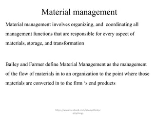 Material management | PPT
