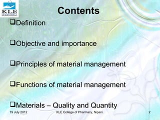 Material management | PPT