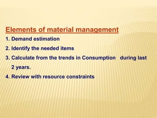 Material management | PPTX