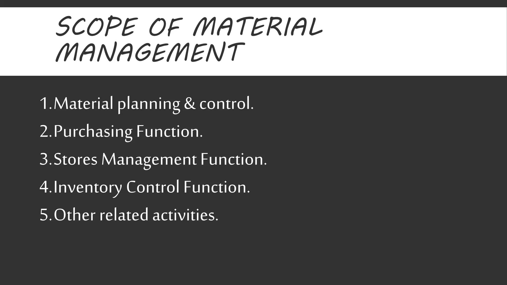 Material Management & Inventory Management | PPTX