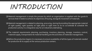 Material Management & Inventory Management | PPTX
